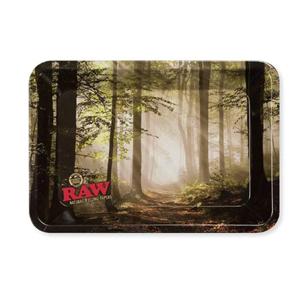 RAW FOREST METAL ROLLING TRAY – THE ROLL N' PUFF