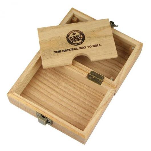 Raw Wooden Storage Box – THE ROLL N' PUFF