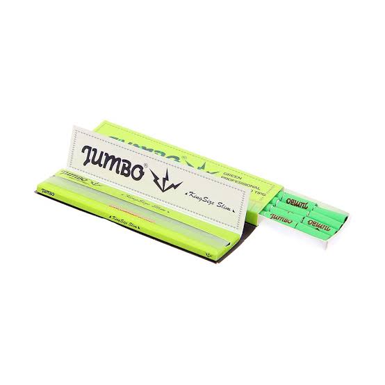 Jumbo Green Professional Rolling Papers + Tips – THE ROLL N' PUFF