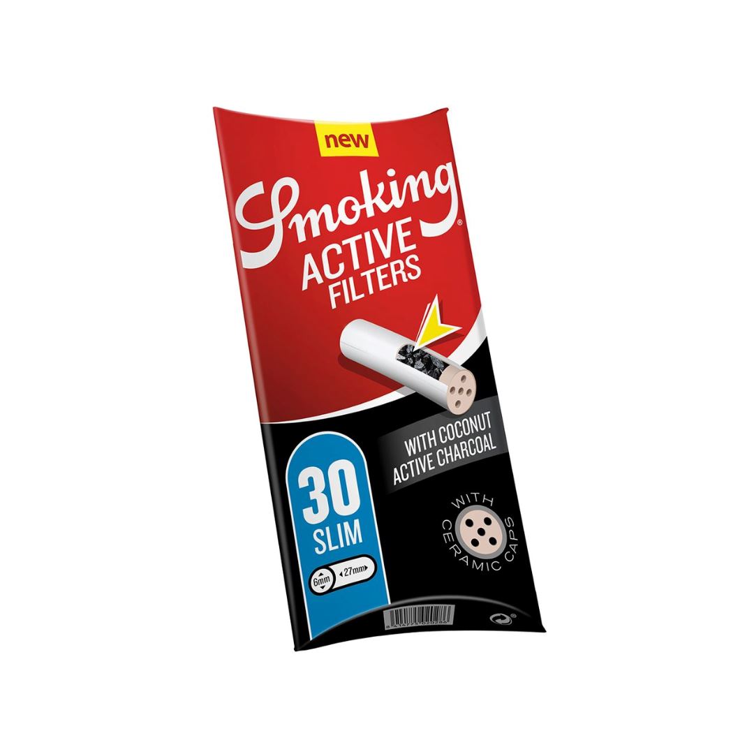 Smoking Slim Carbon Filters-30filters – THE ROLL N' PUFF